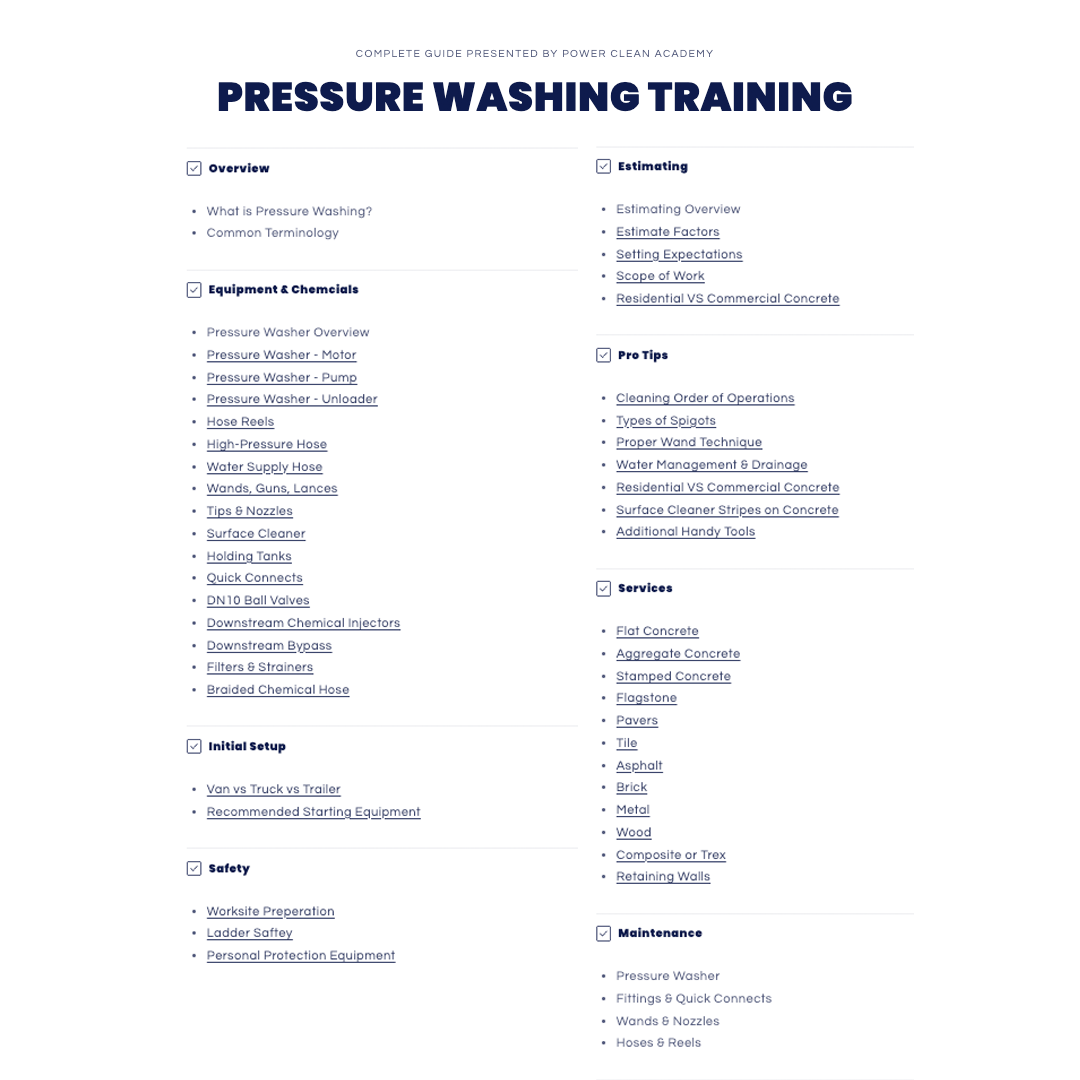 Pressure Wash Overview – The Wash Playbook